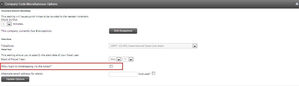 Token Clock In/Clock Out