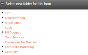 Move Form to a Folder