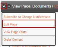 Edit Page Content